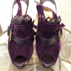 Christian Louboutin | Shoes | Christian Louboutin Purple Platform ...